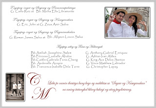 Wedding and Marriage Guide in Manila: Tagalog Wedding Invitation