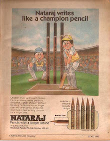 Classic Indian Advertisements: NATRAJ PENCIL Ad
