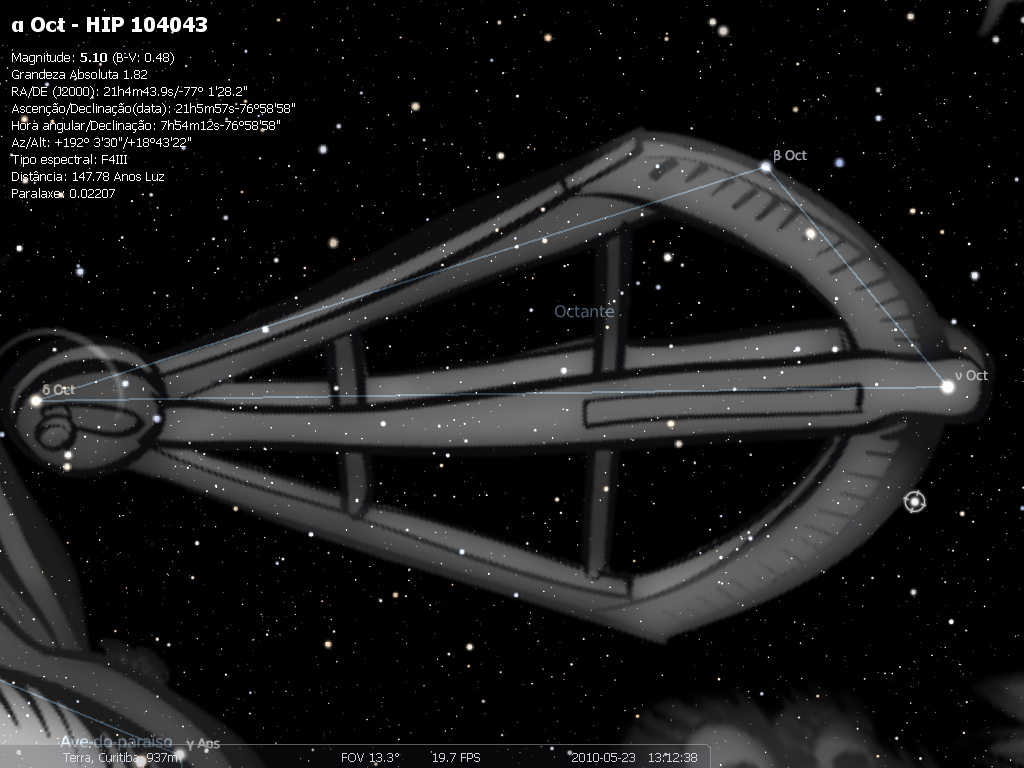 ASTRONOMIA E ENERGIA SOLAR: Constelação do Octante