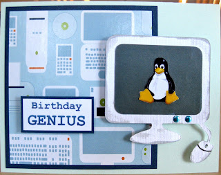 CraftyJAR Creative Designs: Computer Genius Birthday Card