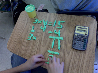 Hands On Math: Play Doh Algebra