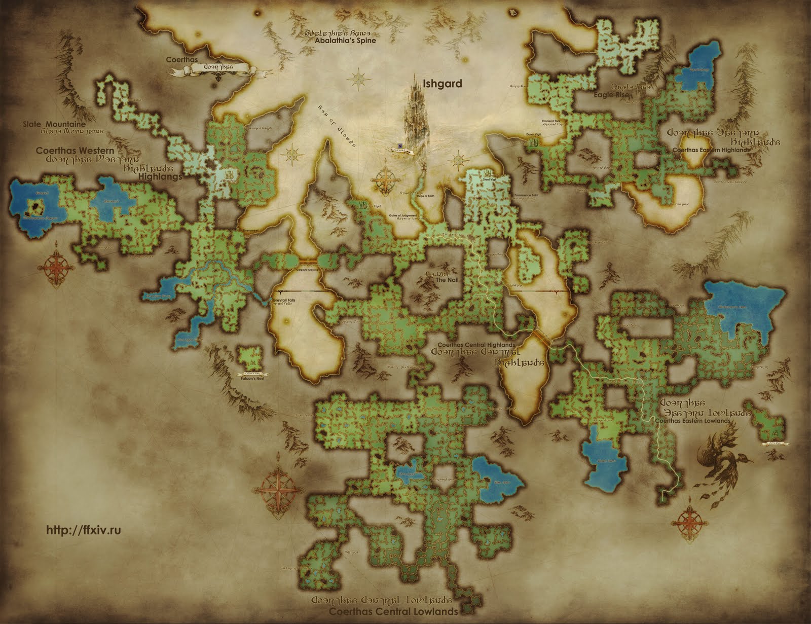 The Ishgardian: New image of Ishgard's map...?