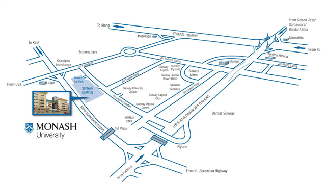 University Map: Monash Map