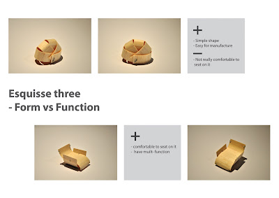 FURNITURENOTES: Esquisse three - 'Form vs Function'