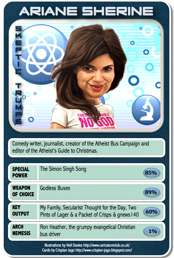 The Reason Stick: Skeptic Trumps: Ariane Sherine