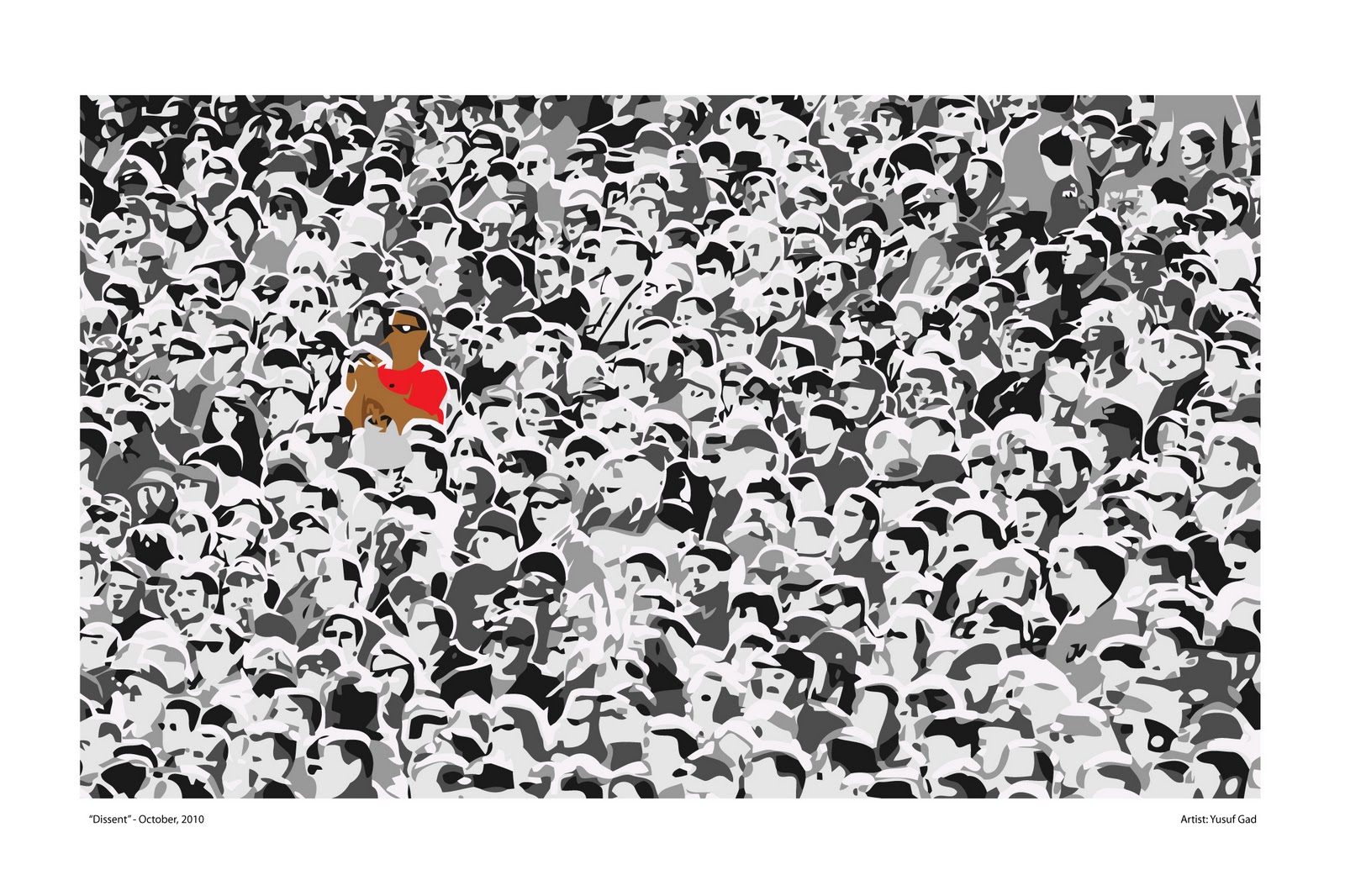 Yusuf Gad - Digital Artist, Digital Art Toronto: "Dissent". Abstract ...