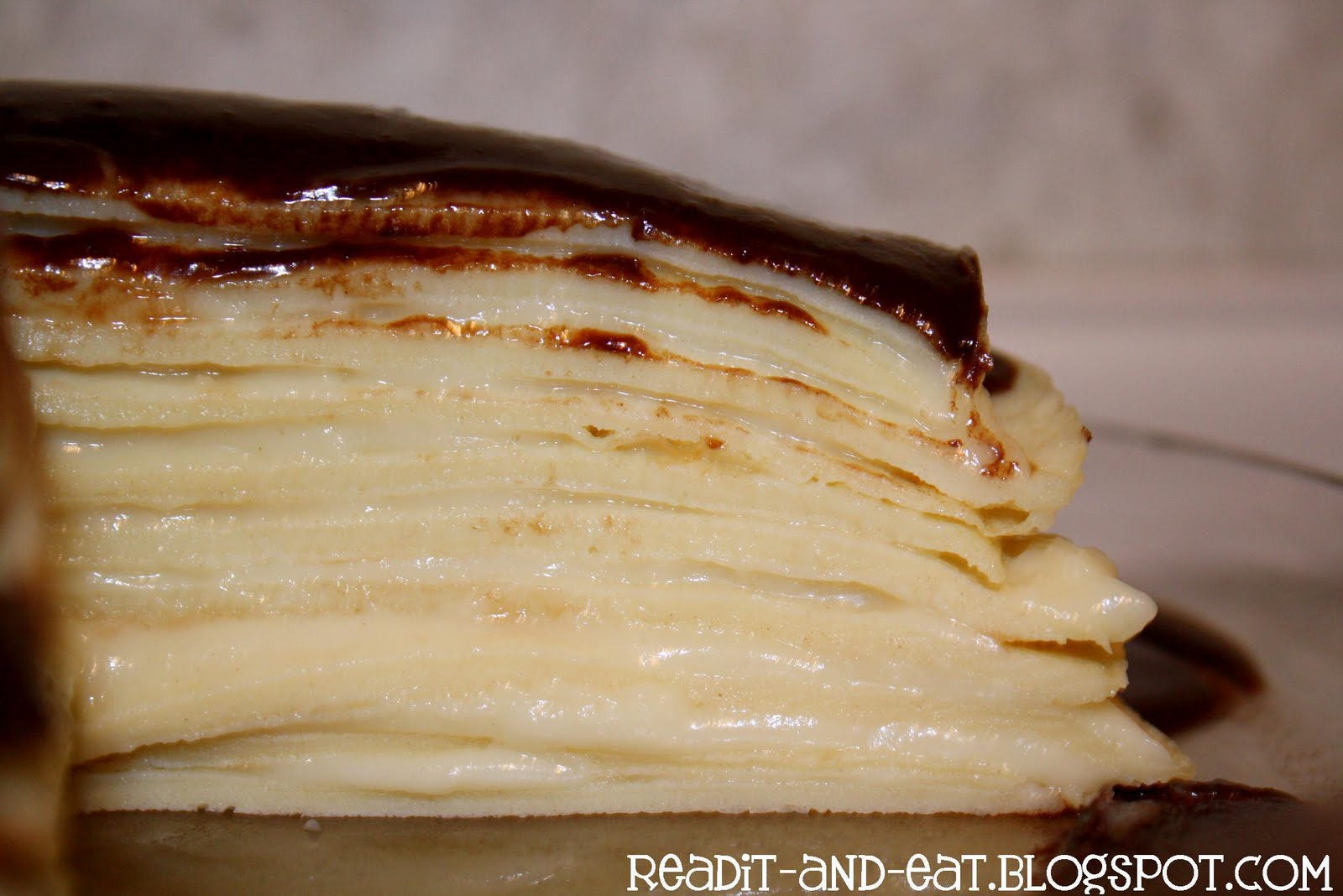 Read It & Eat: Chocolate Eclair Crepe Cake