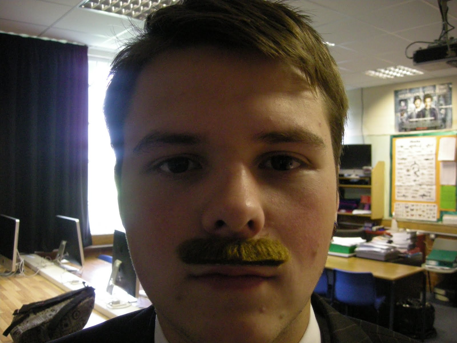 Henry's A2 Blog: News reporter mustache