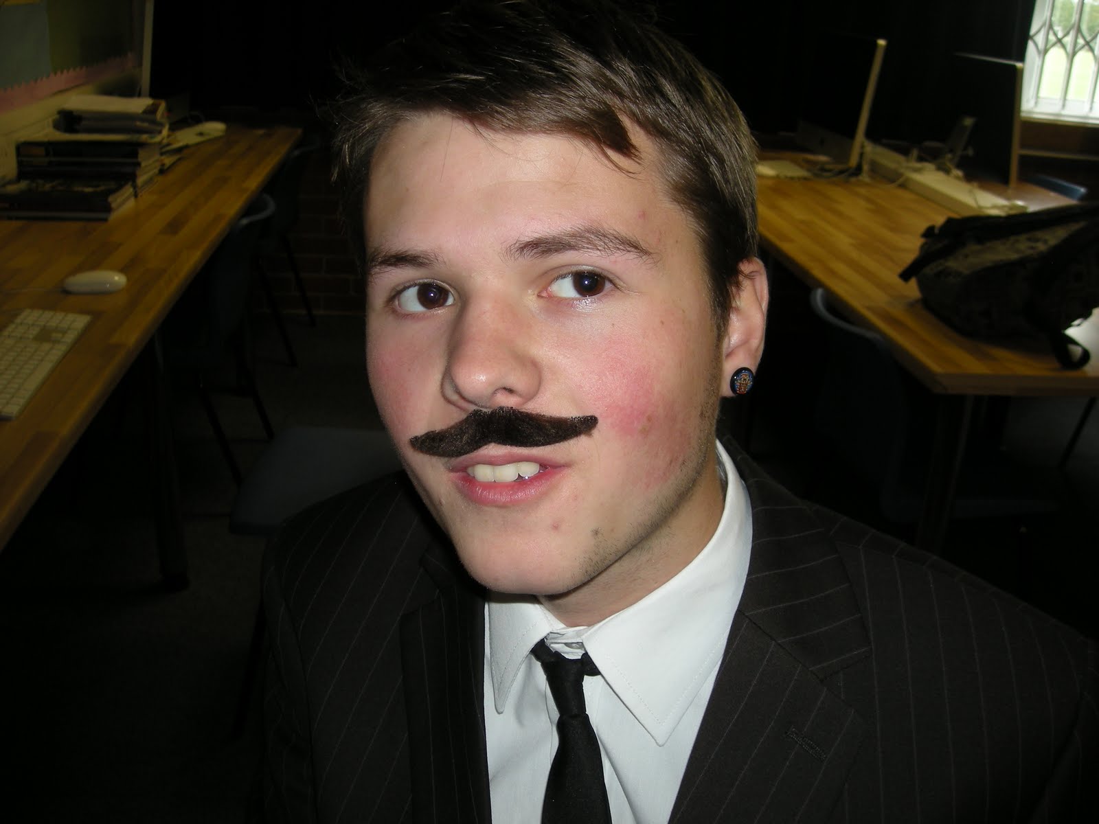 Henry's A2 Blog: News reporter mustache