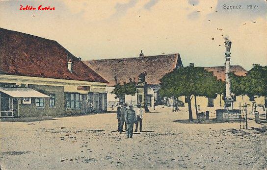 WARTBERG-SZEMPCZ-SZENCZ-SZENC-SENEC: Socha Immaculata (morový stĺp) v Senci