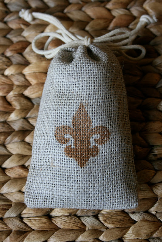 vignette design: Lavender Burlap Sachets