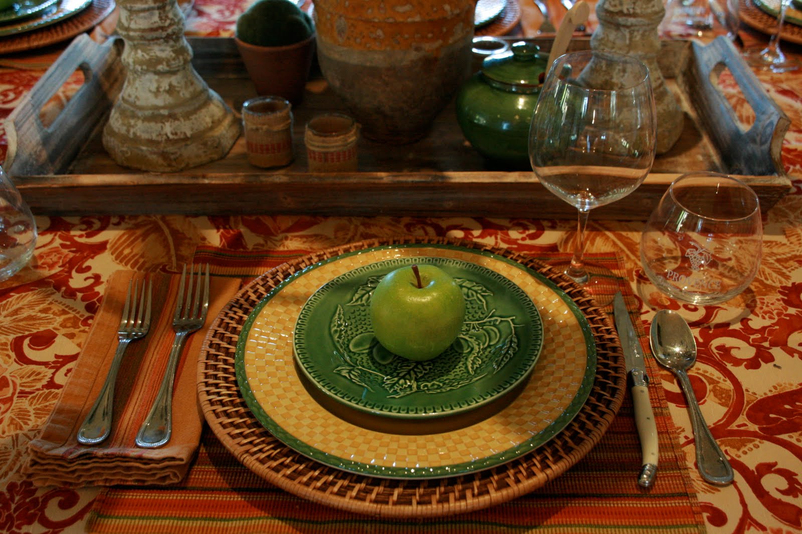 vignette design: Tuscan Inspired Tablescape