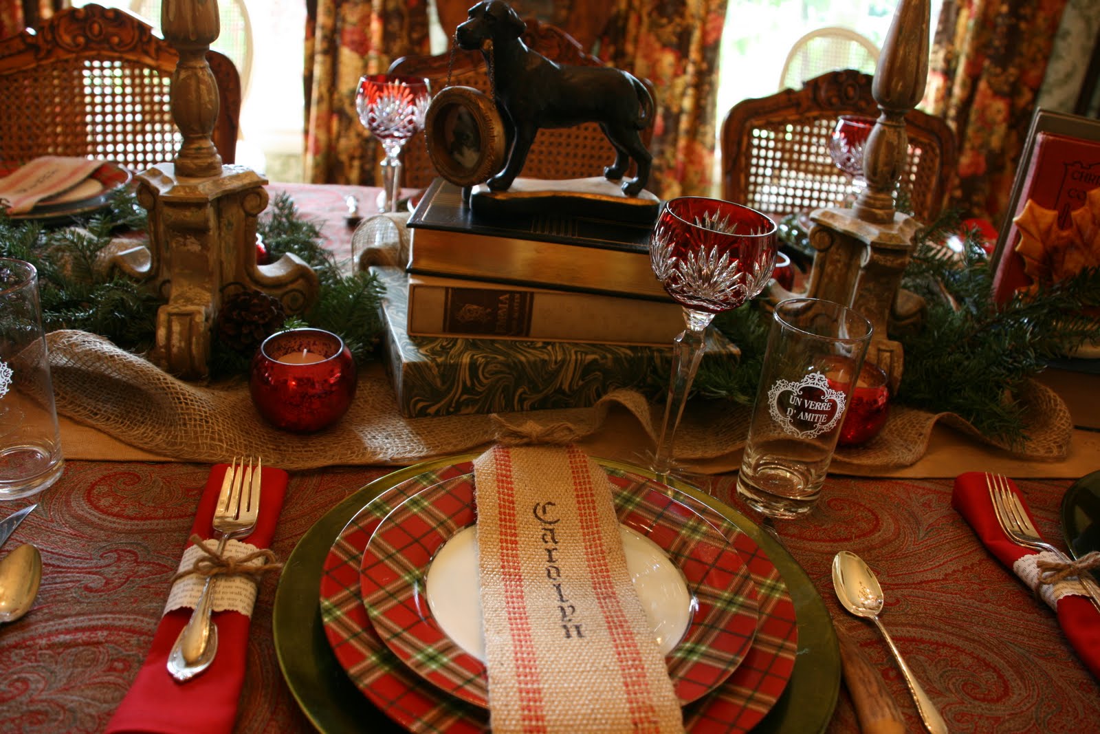 vignette design: End of Year Book Club Dinner- A Tablescape