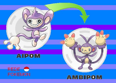 Rede Pokemon: evolution do aipom