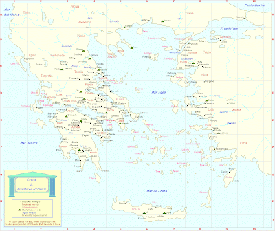 Hellenize: Mapa da Grécia Antiga // Ancient Greece Map