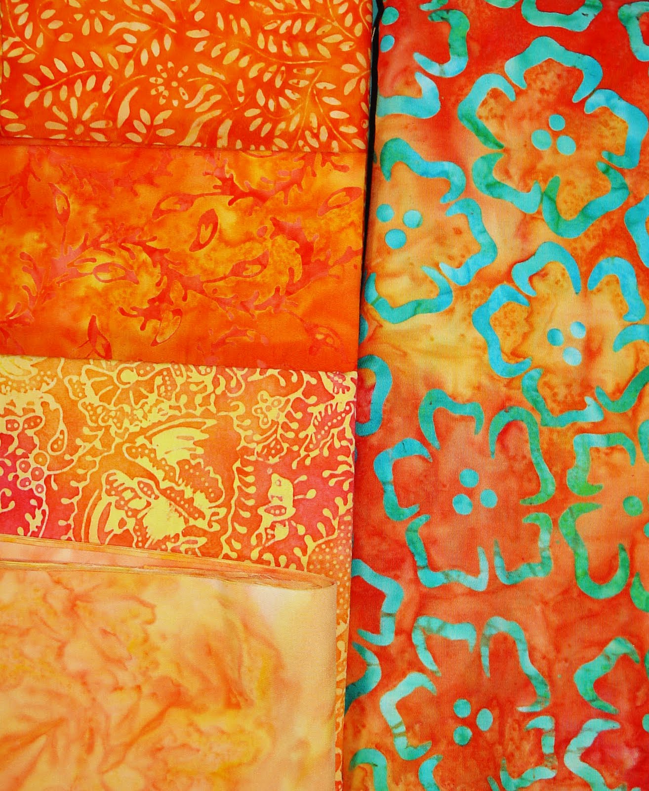 Felines and Fibre Arts: Batik Gems - Part 1