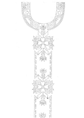Art and Craft Work: Neck trace designs