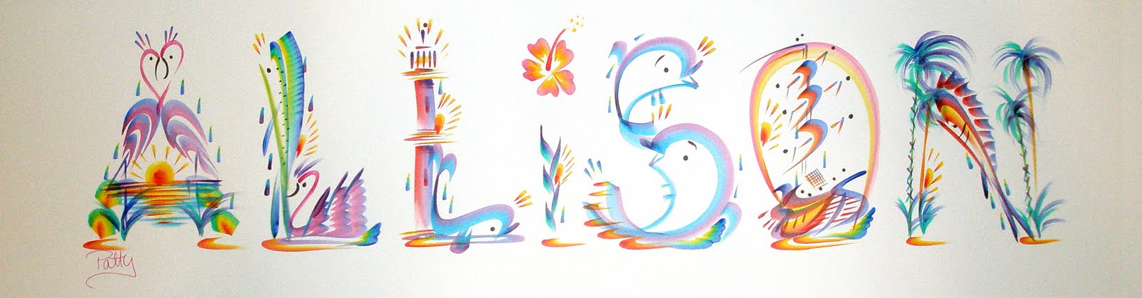 Tropical Name Art: Tropical Name Art