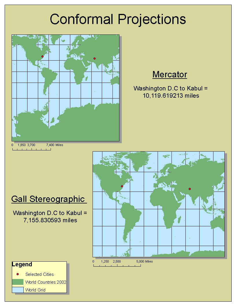 Cora's Geog 7 Blog: Lab 3: Map Projections