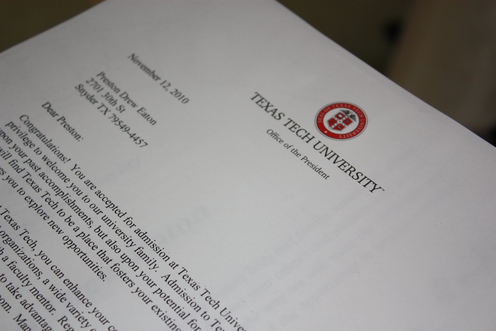 Becky's Blog: November 2010