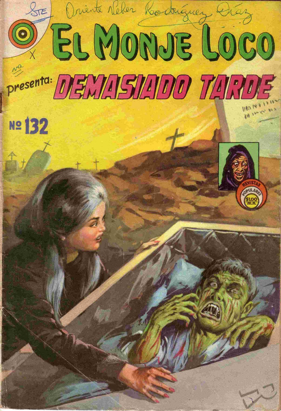 Mexico Comic Terror: El Monje Loco (131 al 135) Ed. Temporae