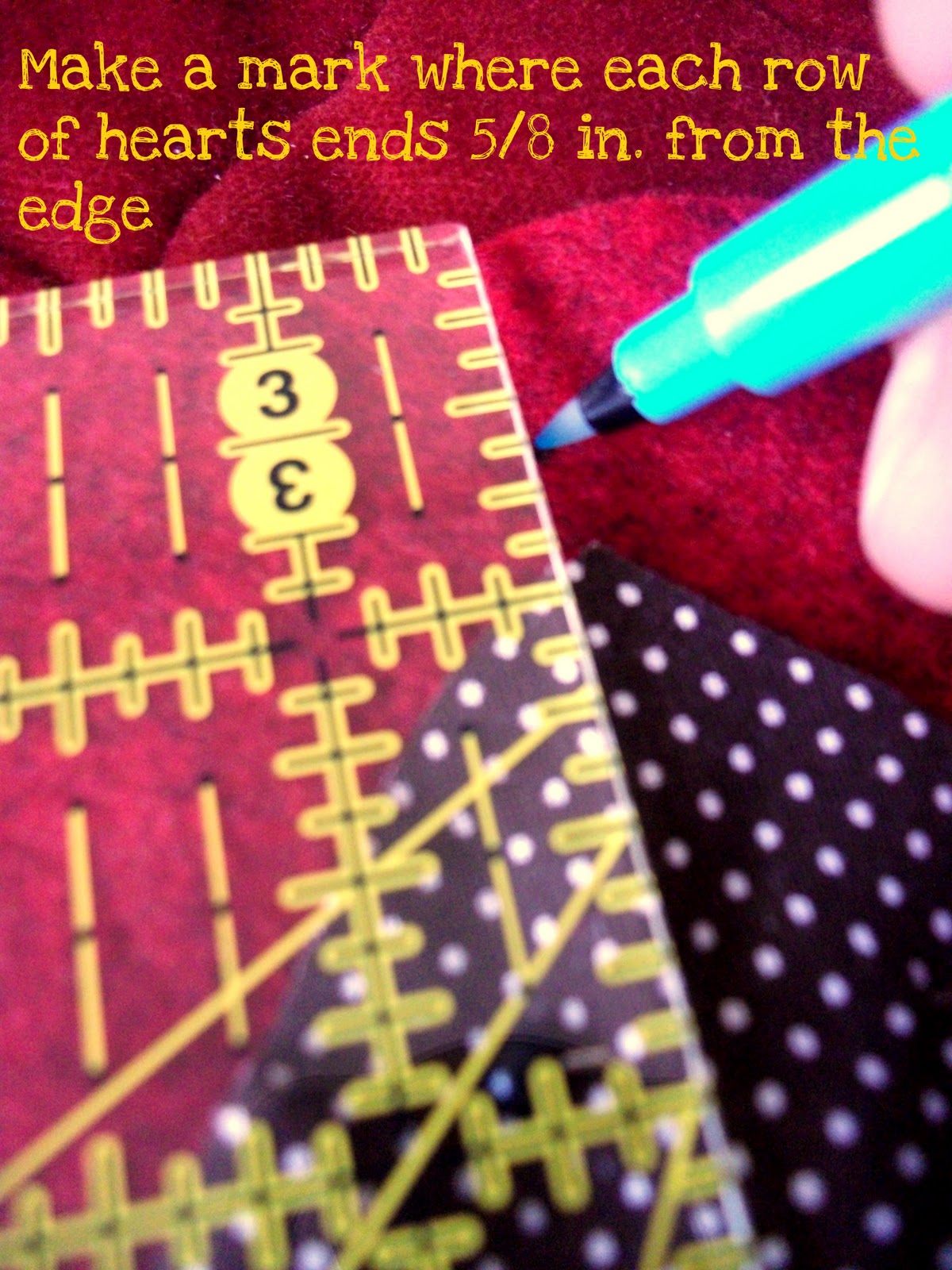 Miss Lovie: Ruffles and Hearts Table Runner-A Tutorial