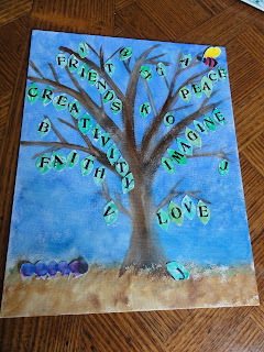 Earthly Joyride: How to make an alphabet tree