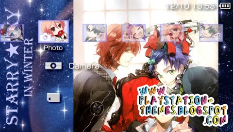 PLAYSTATION GAME: starry sky in Winter 620 PTF - PSP Themes by Kanade