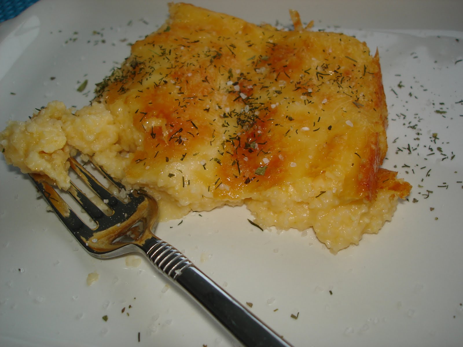 The Tiny Skillet: Baked Cheese Grits