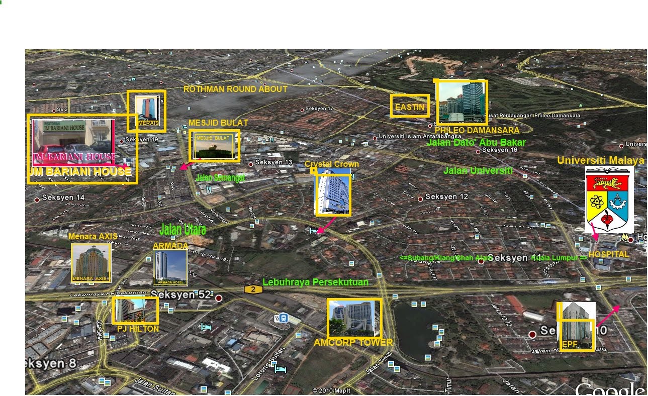 Guide to Petaling Jaya: Map To Petaling Jaya - Key Locations around JM ...