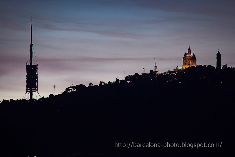 BARCELONA PHOTO: SUNSET MOUNTAIN TIBIDABO