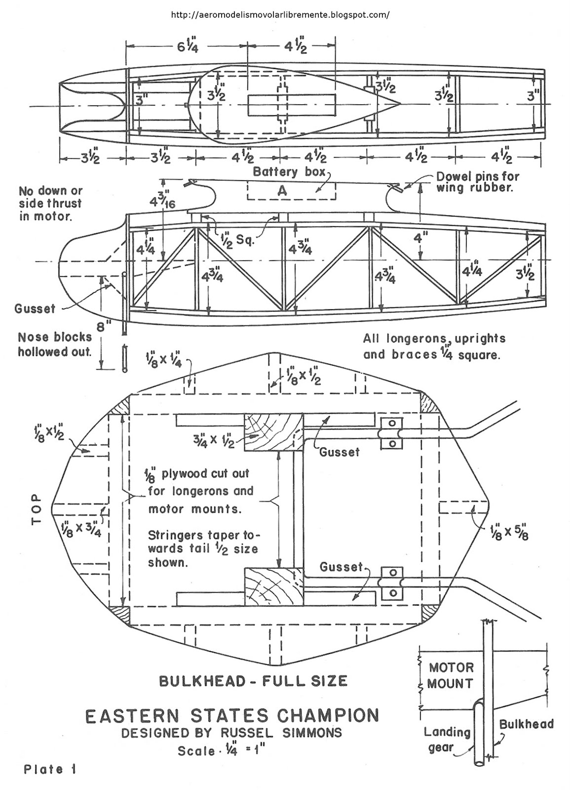Volar Libremente - Free Flight Models Airplanes: GAS CHAMPION ( Eastern ...