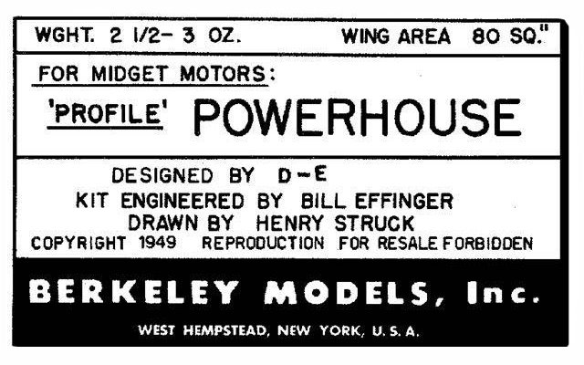 Volar Libremente - Free Flight Models Airplanes: POWERHOUSE Profile de ...