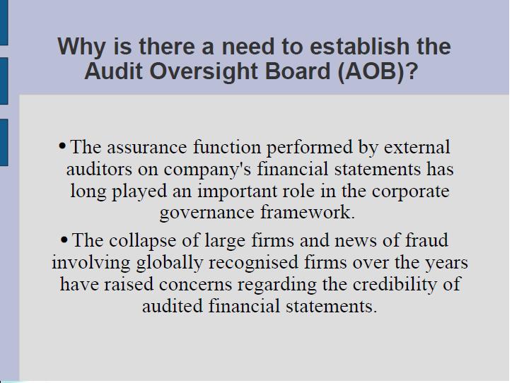 zarinahtakesapaycut: Audit Oversight Board -Chronology of formation and ...