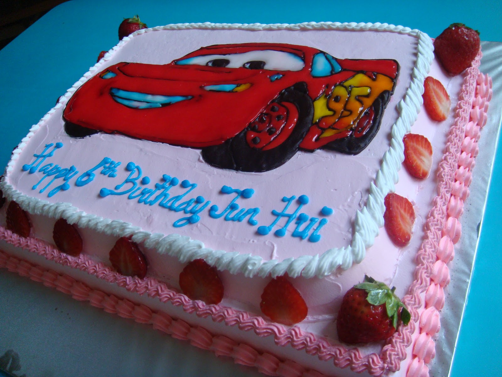 Yummy Baking: Lightning Mcqueen Birthday Cake (D1)