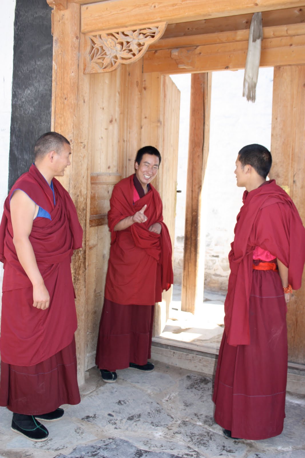 8 Months through Asia, Middle East and Africa: Tibetan monks ...