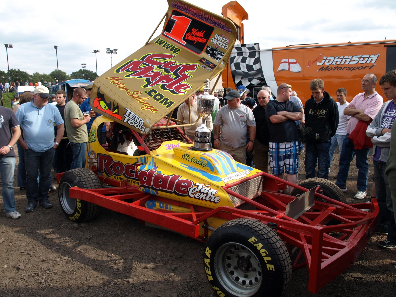 Dennis en Nicolien: World Final Brisca Stockcar F1 Coventry 2010
