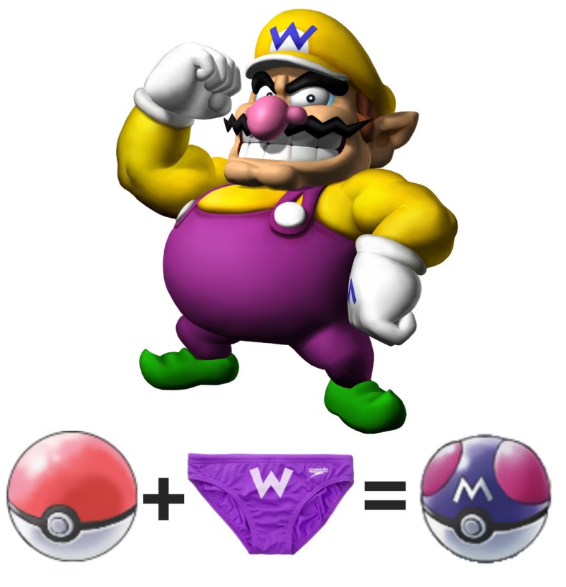 [pokemon/mario extended universe]the master ball is actually an upside ...