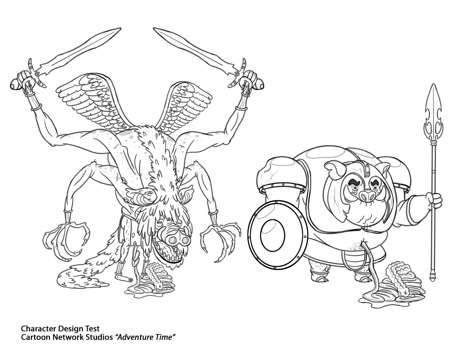 Raymond's So Called "Art": Cartoon Network Studios, Character Design Tests