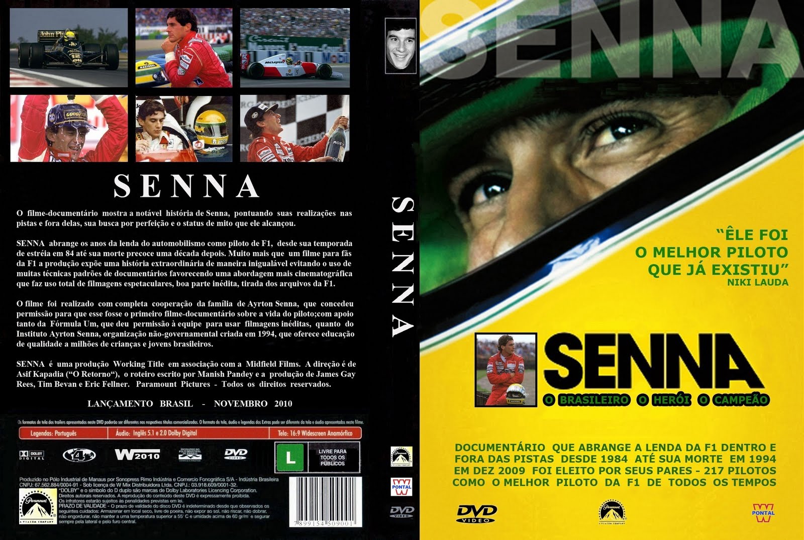 Catálogo Virtual de Dvd: Ayrton Senna: O Filme, A Historia, A Lenda ...