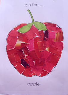 Arts and Crafts for Tots: A is for Apple Collage