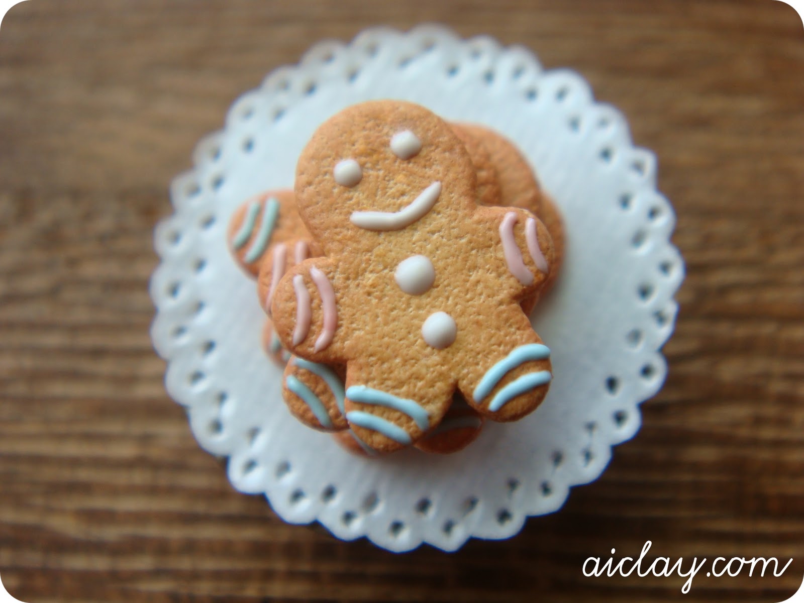 AiClay - a Haven of Miniature Food: An army of gingerbread men.
