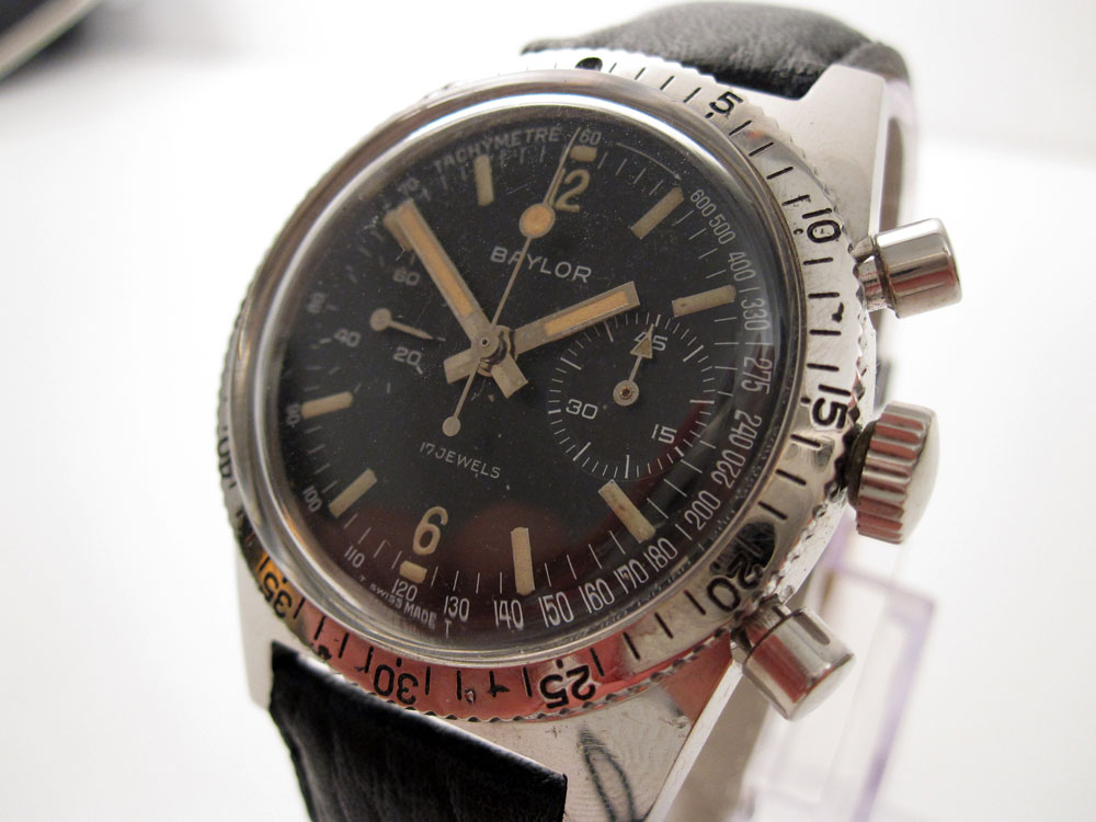 Vintage chronographs: 1960's Baylor chronograph with Landeron 149 movement