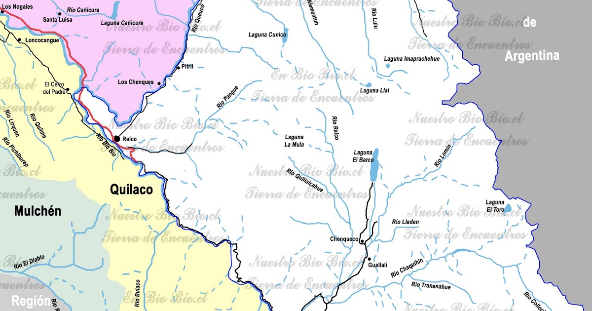 Mapas de Bio Bío: Mapas de Alto Bio Bío