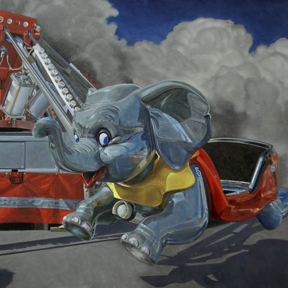 Paintings in Oil: Painting in Progress: First Pass - Dumbo