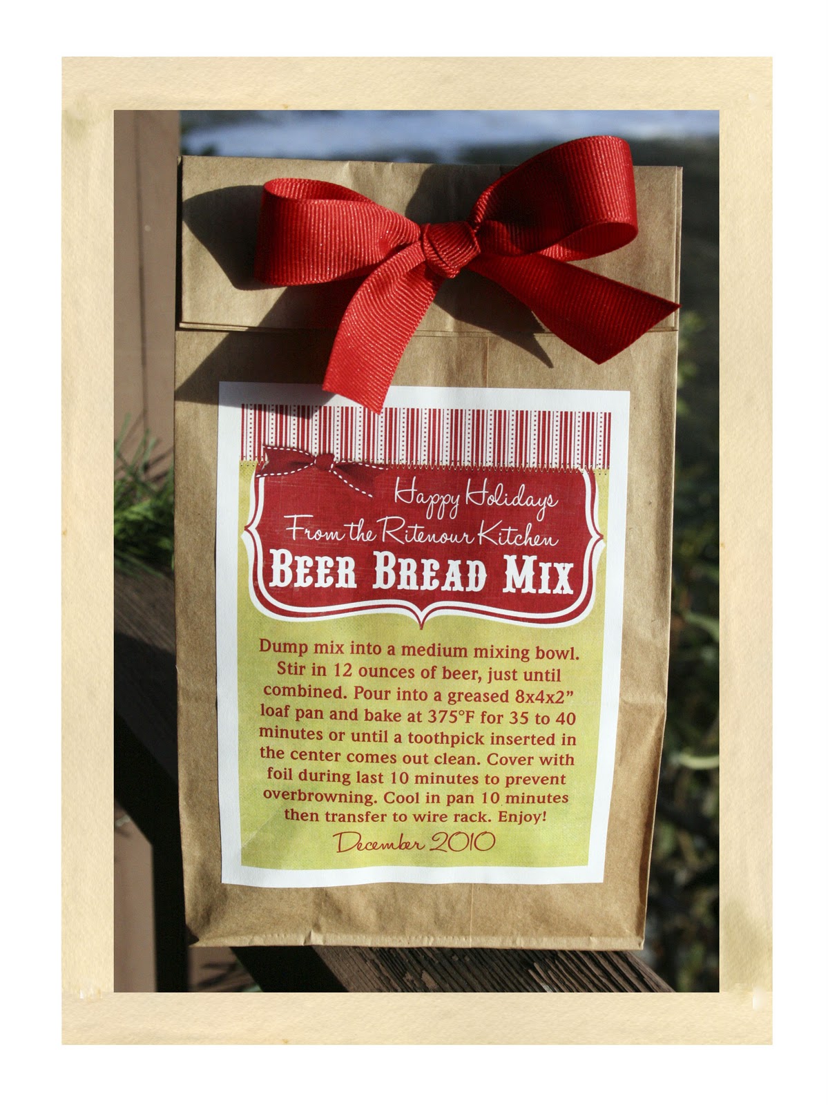Meal Plan Mojo: Gift Idea: Friendship Soup & Beer Bread Mix
