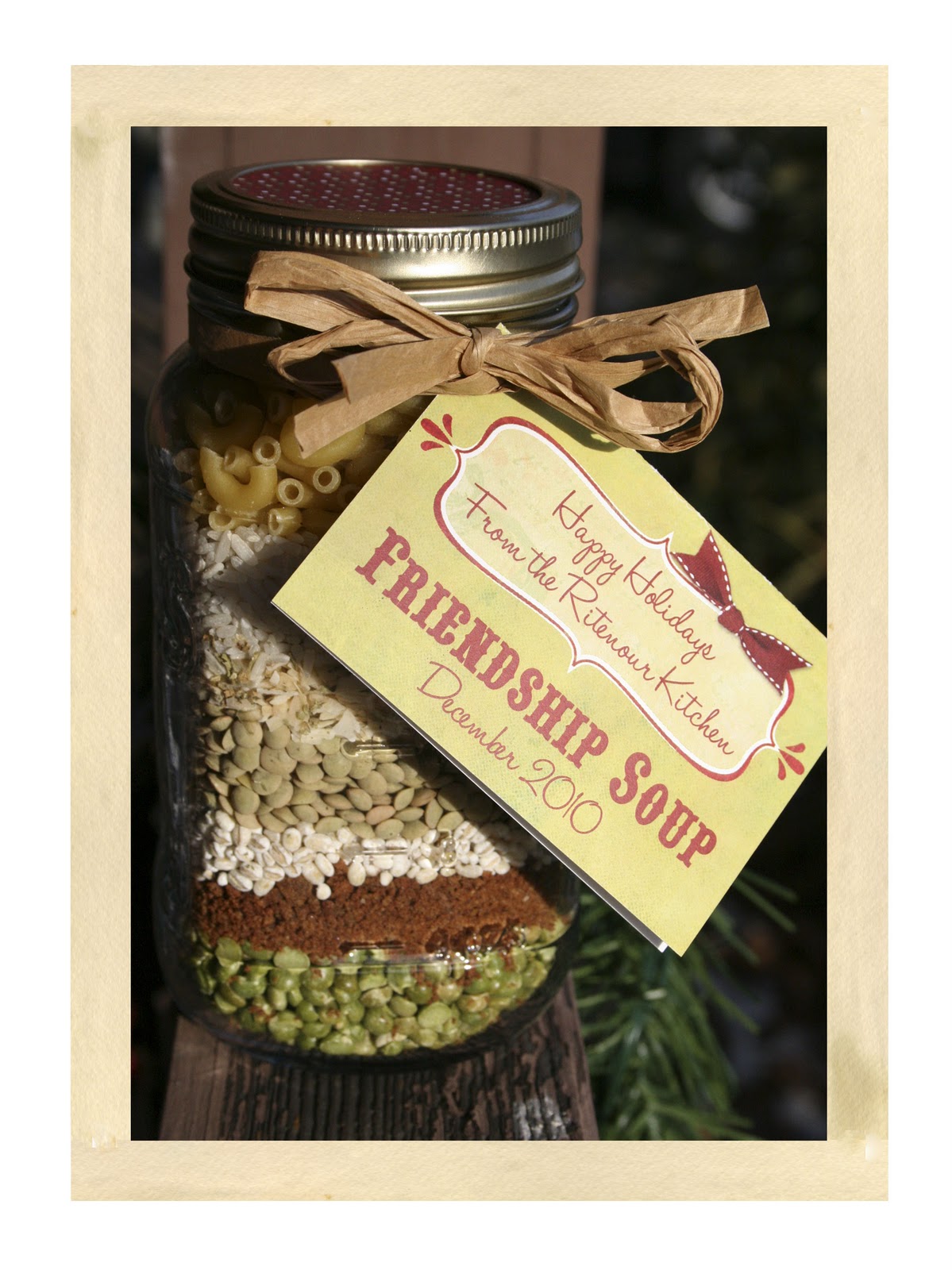 Meal Plan Mojo: Gift Idea: Friendship Soup & Beer Bread Mix