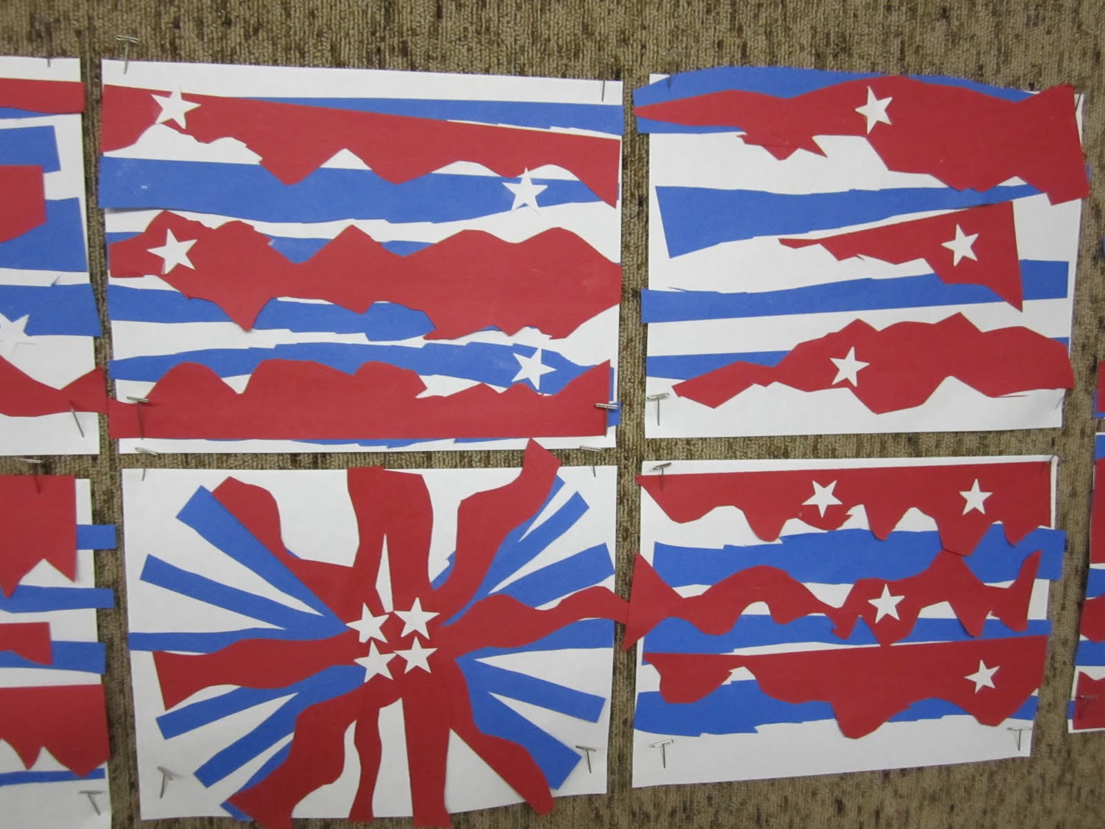 Art at East, Union and more...: Kindergarten Patriotic Art