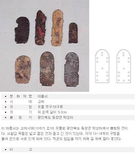 Mugap's Korean Amour/Weapon: [artifact]Kingdom of Goryeo era lamellar ...