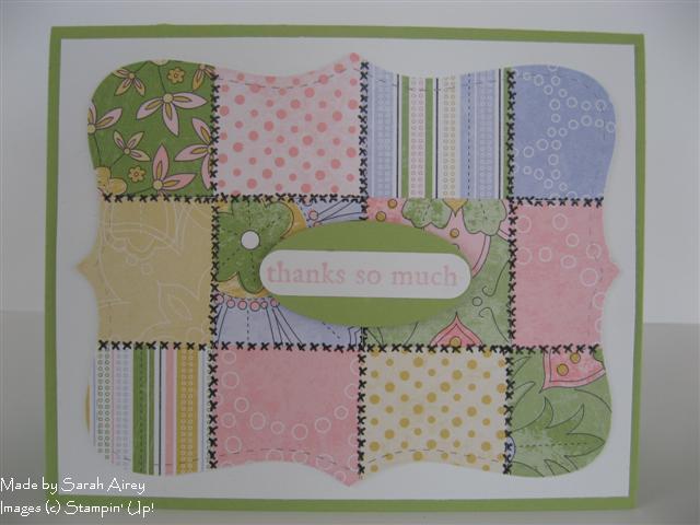 Deb's Stamping Corner: Patchwork Cards